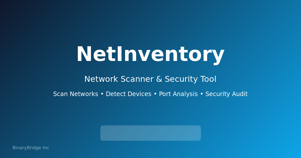 NetInventory - Professional Network Scanner & Security Tool ...